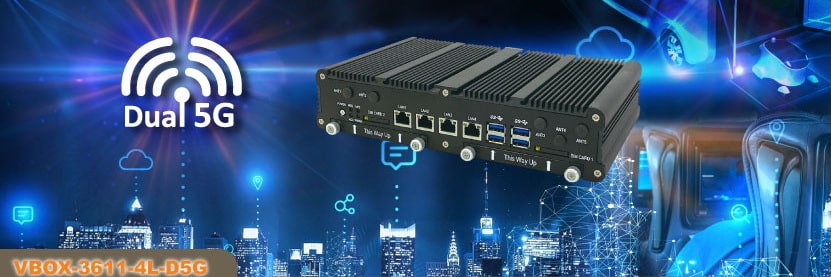 SINTRONES Launched Dual 5G In-vehicle Computer VBOX-3611-4L-D5G for Modern Transit Infotainment ...